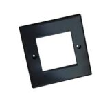 CNET Single Black Faceplate 50 x 50 - CNET Cabling Systems